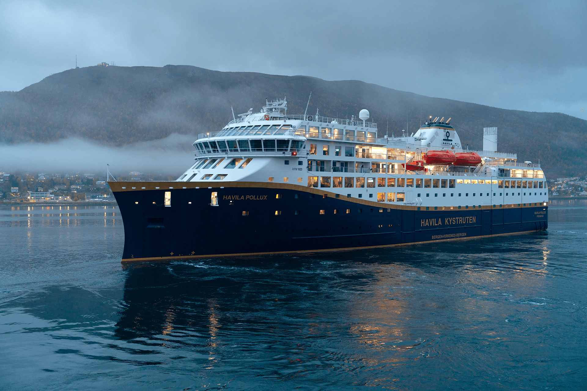 Inauguración del Havila Pollux para Havila Voyages